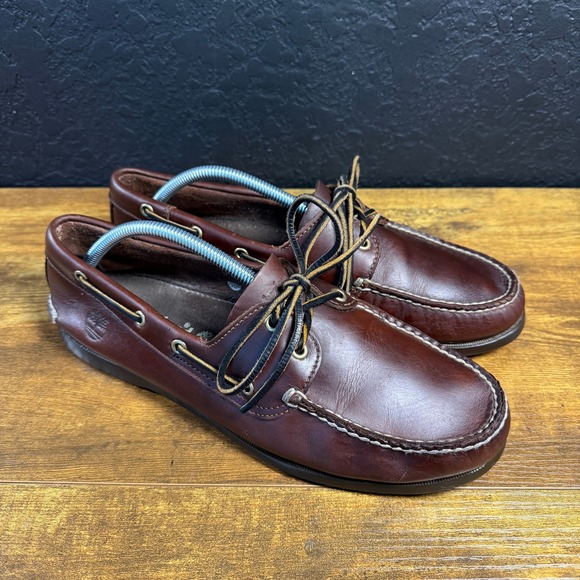 Timberland | Shoes | Timberland Classic 2eye 68544 Brown Leather Boat ...